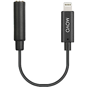 WMX-1 Lightning Connector Dongle Bundle - Wireless Lavalier Microphone Compatible with Apple iPhone, iPad Smartphones and Tablets - Optimized for Microphones/Pro Audio