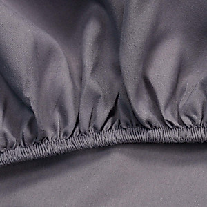 Belsden 3 Pack Soft Waterproof Crib Sheets, Wipeable Machine Washable Crib and Toddler Mattress Pad Cover, Fitted Microfiber Baby Sheets Set, 28’’x 52’’, Light Grey & Dark Grey & Apricot