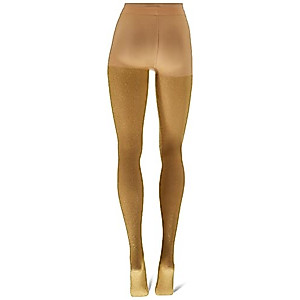 Leg Avenue womens Lurex Shimmer Tights. Costume Accessories, Gold, One Size US