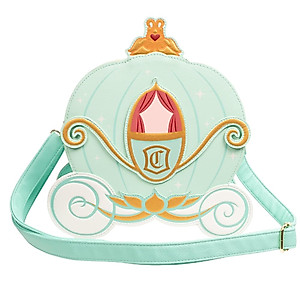 Loungefly Disney Cinderella Reversible Pumpkin Carriage Crossbody Purse
