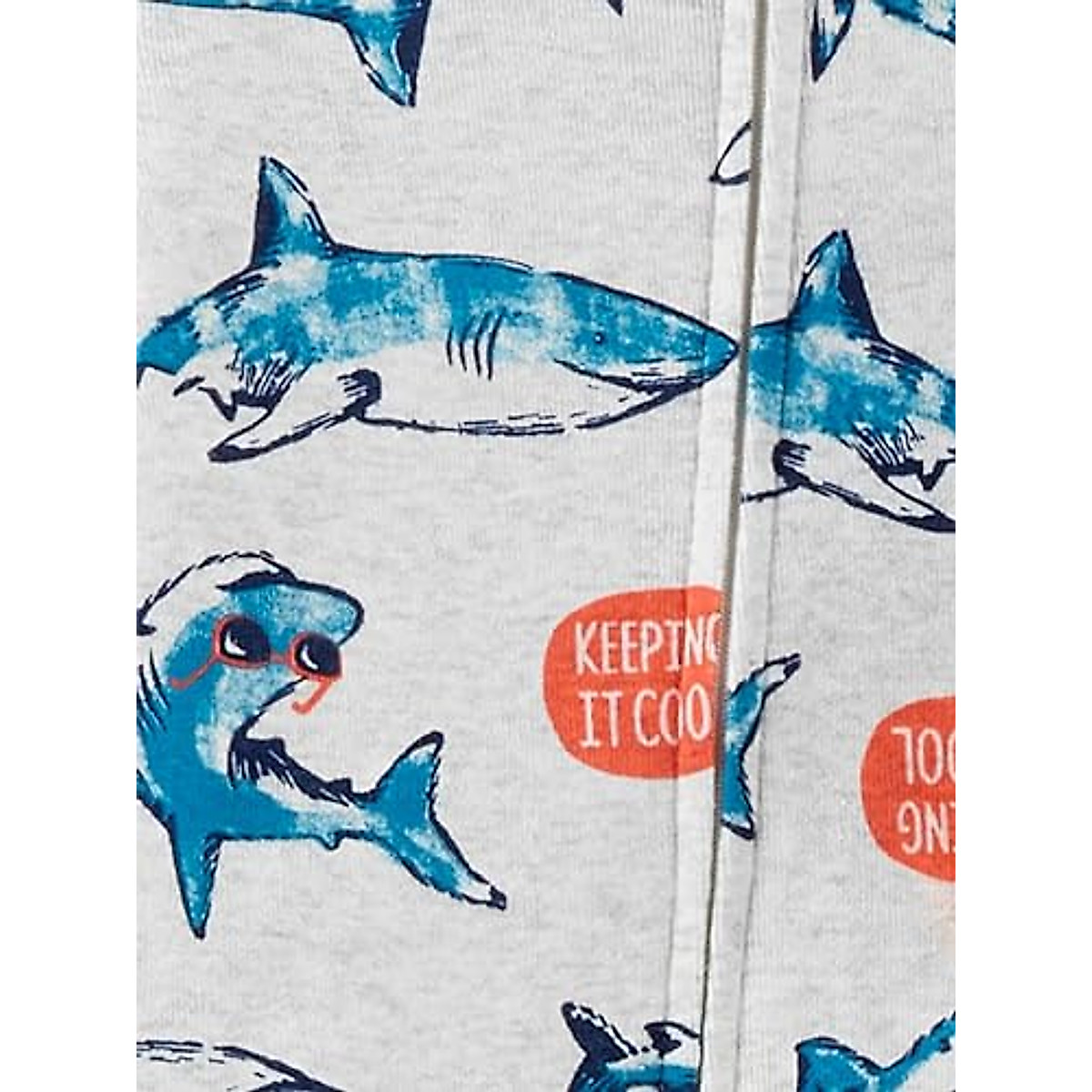 Simple Joys by Carter's Baby Boys' 3-Pack Snug Fit Footed Cotton Pajamas, Sea Life/Shark/Tie Dye, 3T