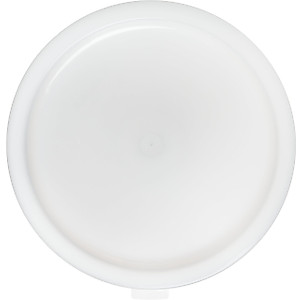 Carlisle FoodService Products Bain Marie Food Storage Container Lid with Stackable Design for Kitchens, Restaurants, Catering, Plastic, 12 To 22 Quarts, White