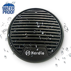 Herdio 3" inch Marine Bluetooth Speakers Boat Motorcycle Hot tub Stereo with Max Power 140 watt(A Pair) (Gray)