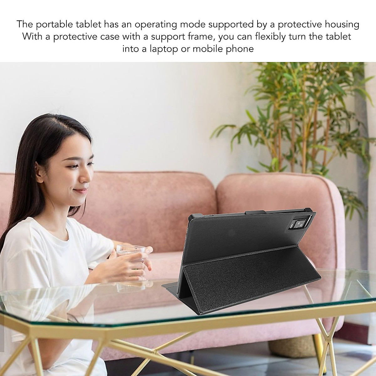 HD Tablet PC, Dual Speakers 16MP Rear Camera HD Tablet Multifunction 8GB RAM 256GB ROM for Entertainment for Work (US Plug)