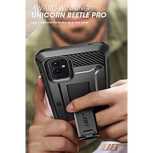 SUPCASE Unicorn Beetle Pro Series Case Designed for OnePlus 9 5G (NA Version Model:LE2115), Full-Body Rugged Holster Case with Built-in Screen Protector (Black)