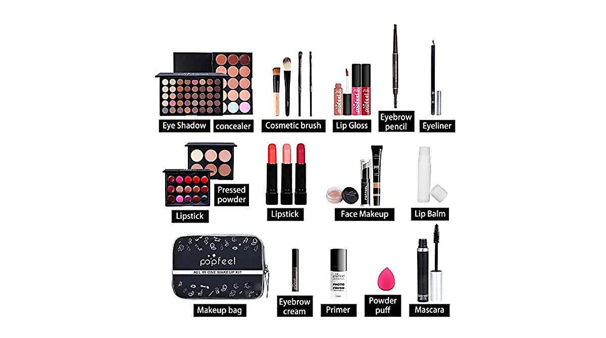 All-In-One Makeup Kit for Beginners & Pros - WAQIA Makeup Set