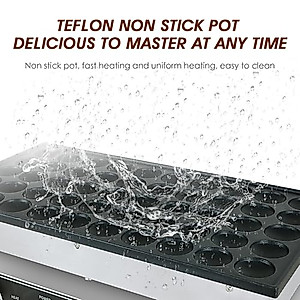 Cabinet Pancake Maker, 50PCS 1800W Commercial Electric Nonstick Waffle Maker Machine, 1.8 In Waffle Makers with 2 Thermostats & 2 Timers Separate Control for Home, Restaurant, Cafe, Bakery, Kitchen