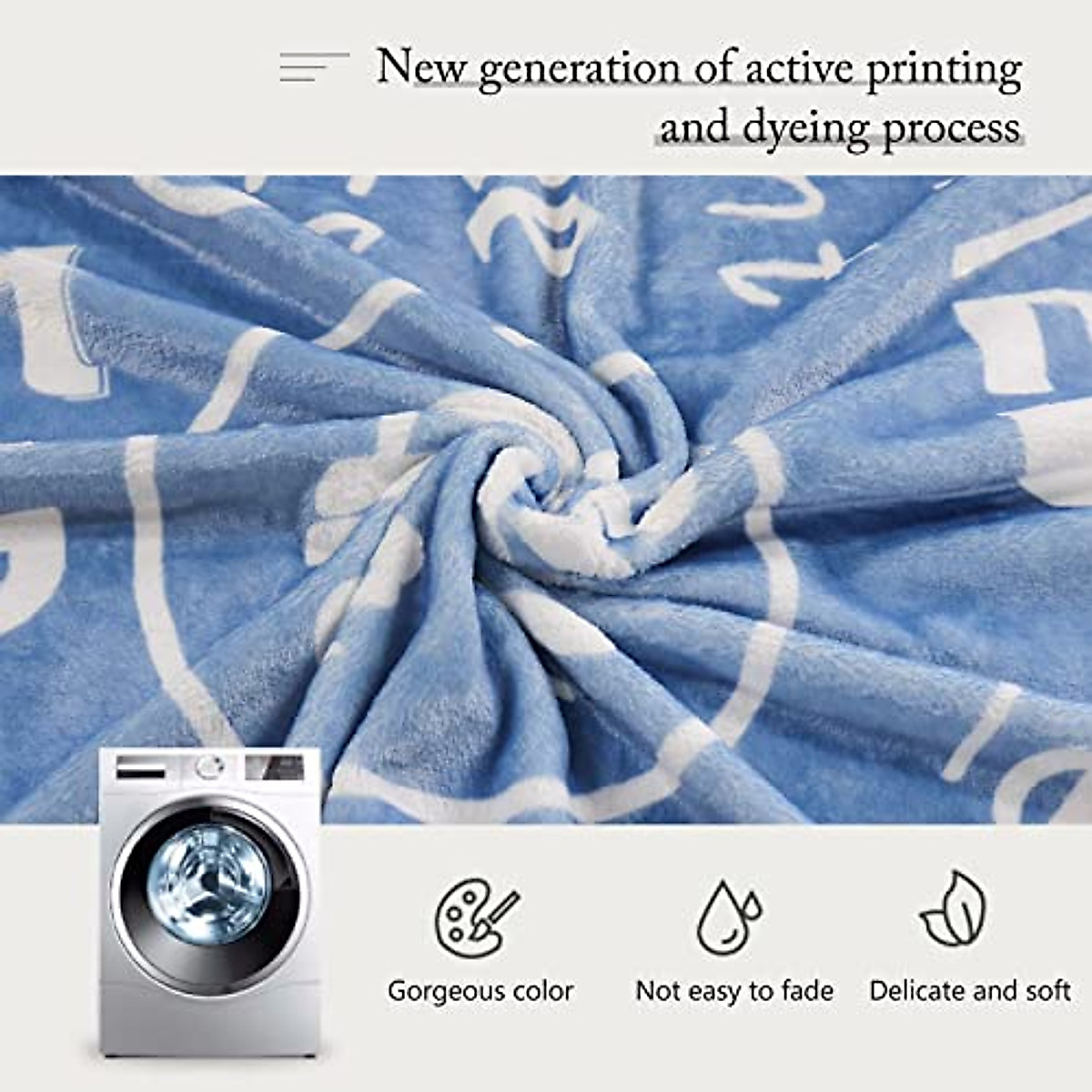 ZHSHWAT Sympathy Gifts, Mothers Day Birthday Gift for Friend, Inspirational &Compassion You are Awesome Throw Blankets Gifts for Men Sister Mom Grandma 50X 60(Blue)