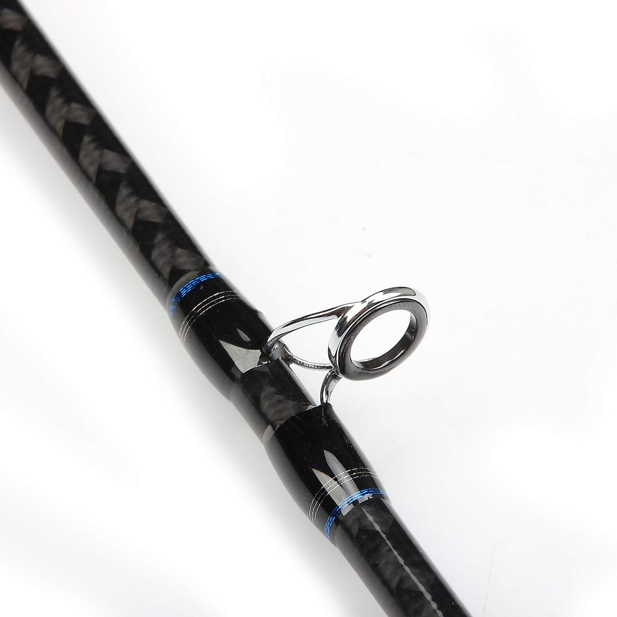 Rosewood Slow Jigging Fishing Rods,2 Pieces Trolling Boat Rods, 1.95m 5/5 Lengths & Actions- Casting, X High Carbon for Saltwater Sea Baitcasting Fishing