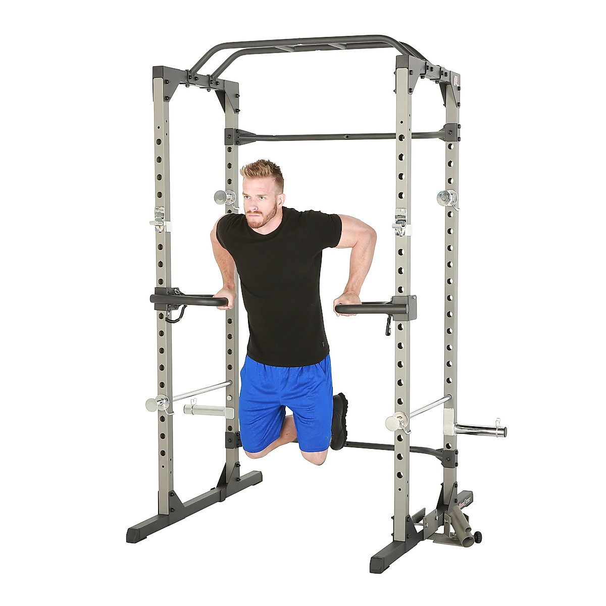 Fitness Reality Multi Grip Set of 2, Dip Bar Attachments for 2" x 2" Tube Power Cage