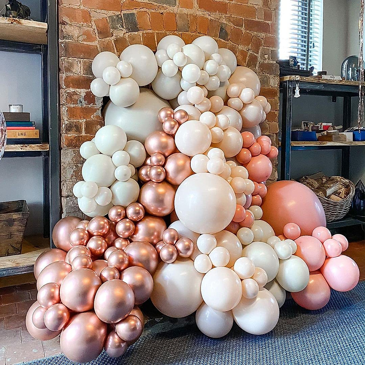 White Sand Balloons Latex Balloons 12inch 50pcs Nude White Party Balloons Thick Baby Shower Balloons Wedding Birthday Gender Reveal Party Decorations Supplies