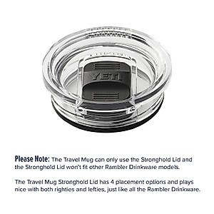 YETI Rambler 30 oz Travel Mug, Stainless Steel, Vacuum Insulated with Stronghold Lid, Black