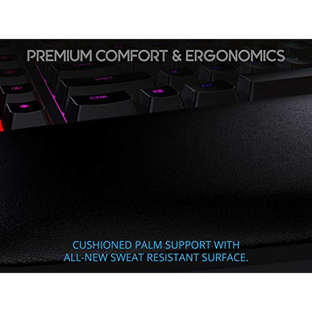 KINESIS USB GAMING Freestyle Edge RGB Split Mechanical Keyboard (MX Blue)