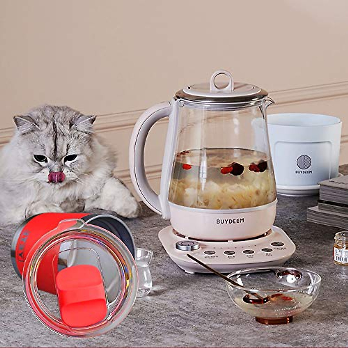 Compatible with YETI Rambler, Ozark Trail, Old Style Rtic, and More - Magnetic Slider Switch Spill Proof Tumbler Cover (Brick Red&Black 10/20oz)