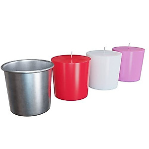 Lot 10 Seamless Metal Votive Candle Molds