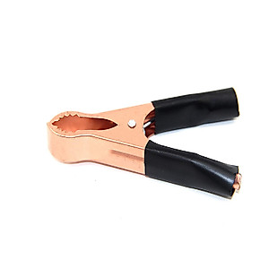 12PCS 50A Insulated Alligator Clips, Black & Red Durable Heavy Duty Clamps, Boot Metal Spring Loaded Truck Car Battery Electric Test Clips Lead Probe Battery Clamps