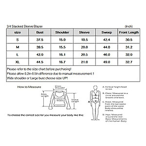 Black Blazers for Women Business Casual Lined Summer Blazer for Women Lightweight Ruched 3/4 Sleeve Open Front Work Office Light Fitted Suit Blazer(L)