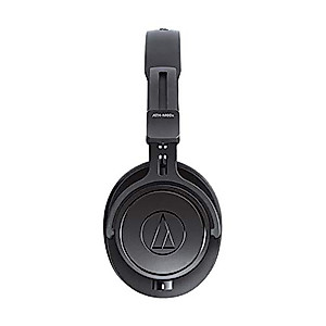 Audio-Technica ATH-M60X On-Ear Closed-Back Dynamic Professional Studio Monitor Headphones Black