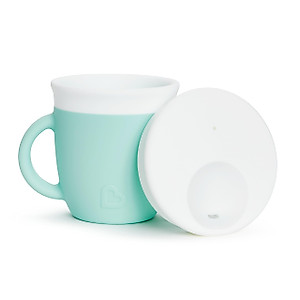 Munchkin® C’est Silicone!™ Training Sippy Cup with Lid for Babies and Toddlers, 6 oz, Mint/Green