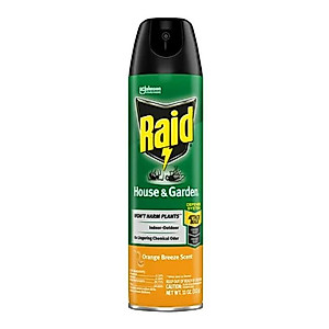 Raid House & Garden Insect Killer Spray, Orange Scent 11 Ounce (Pack of 2)