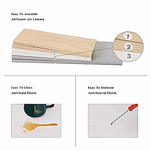 woodtalks Stackable Closet Shelves, Set of 3 1-Tier Shelf, Multi-Purpose Storage Closet Organizers, Open Dressers for Bedroom, Clothing Storage, Freestanding Storage Shelves, White Oak