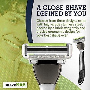 ShaveMOB Men’s Replacement Non-Slip Razor Handle