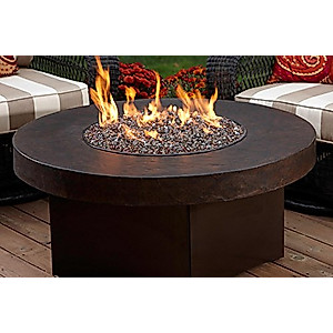 Midwest Hearth Whistle Free Gas Flex Line for Fire Pit and Fireplace - Black Coated Stainless Steel (18" Long)