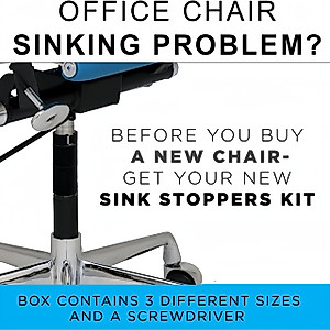 Splendshop Sinking Office Chair Repair Kit 3 Pcs Multiple Lengths Parts Easy to Install Universal Fit