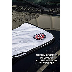Adam's Ultra Plush Drying Towel (Pack of 2) - Microfiber Cleaning Cloth for Car Detailing, Drying, & Car Wash | Soft Rag Towel Won't Scratch Paint | Wax Auto Kit Glass Cleaner Supplies