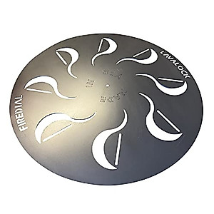 FireDial Baffle Plate Heat Management System for Charcoal BBQ and Barbecue Smokers, UDS, WSM, Kettle (For 22 in. WSM)