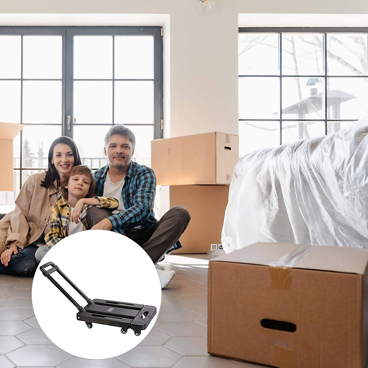 1pc Trolley Foldable Wagon Outdoor Wagon Cart Folding Wagon Cart Folding Cart Foldable Cart Office Utility Cart