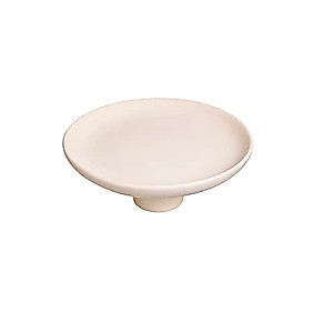 Large Off-White Ceramic Pedestal Decorative Bowl for kitchen decor. Style as a fruit bowl or as a showpiece for on your styled coffee table.