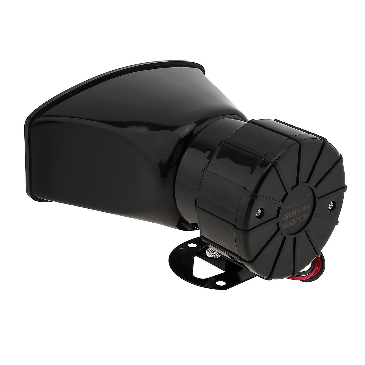 ePathChina 7 Tone Sound Loud Car Siren Vehicle Horn Hooter/Ambulance/Siren/Traffic Sound with Black Remote Controller 12V 100W (1PC Remote Controller)