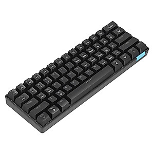 Kafuty-1 STK61 PBT Wireless Gaming Keyboard, 61 Keys LED Backlight Rechargeable Mechanical Keyboard, USB C Bluetooth Keyboard, for Win 2000/XP/VISTA/7/8/10/Linux/OS X(Black Tea Shaft)