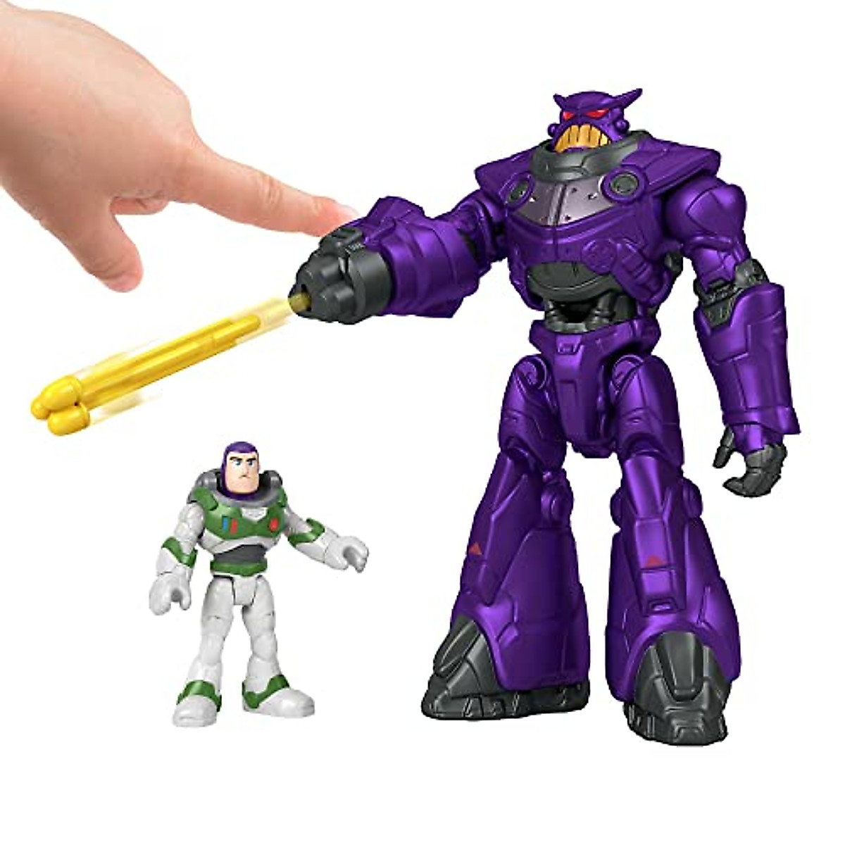 Imaginext and Disney Buzz Lightyear - Battle Blast Zurg Space Robot Action Figure for pre-Schoolers, 3 Years and up includes Toy