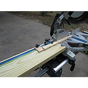 POWERTEC 71133 Double T-Track | 36 Inch Aluminum Extrusion Tracks, Anodized Blue