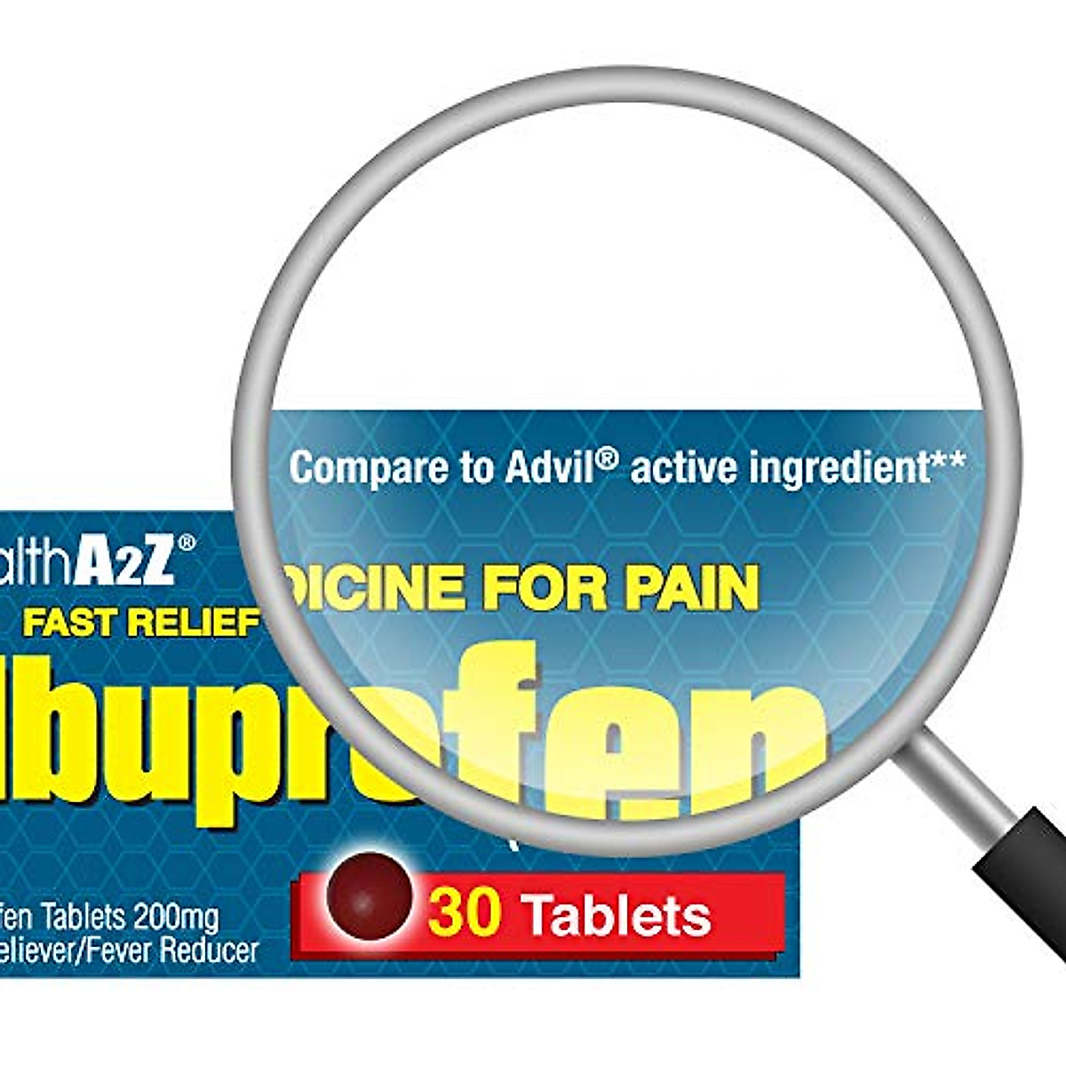 HealthA2Z Ibuprofen Tablets 200mg, 24 Packs of 30 Tablets(720 Tablets Total), Value Package