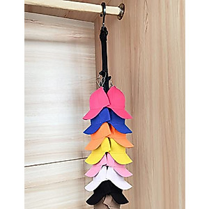 Yesok 2 Pack Hat Organizer Holder Rack, 16 Clips Closet Hanging Cap Racks Storage Hangers for Baseball Hats Ball Caps Golf Caps Beanies & Accessories