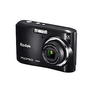 Kodak PIXPRO Friendly Zoom FZ41 16 MP Digital Camera with 4X Optical Zoom and 2.7" LCD Screen (Black)