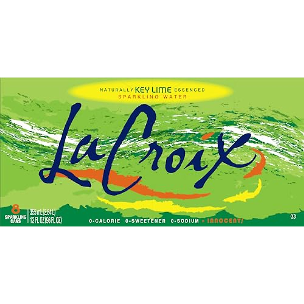 LaCroix Sparkling Water, Key Lime, 12 Fl Oz (pack of 8)
