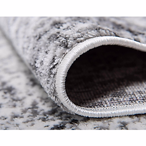 Unique Loom Sofia Collection Area Rug - Casino (7' 1" x 10' Rectangle, Gray/ Beige)