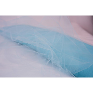 Craft And Party, Light Blue Fabric Tulle Roll 54 Inch by 40 Yards (120 ft) Fabric Tulle Bolt for DIY Tutu Skirt, Wedding and Decoration (Light Blue)