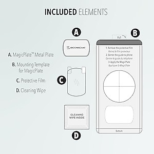Scosche MPQ5RKi-2PKBP0 MagicPlate Replacement Plate Kit for Scosche MagicMount Magnetic Mount, Non-Magnetic and Charge Mounting Systems
