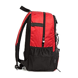 Qiaoqii Youth Basketball Bag/Soccer Bag/Baseball Softball Bag/Multipurpose Gear Backpack with Fence Hook and Shoe Compartment, Can Hold Sports Gear such as Helmet, Ball, Gloves, Shoes, etc.