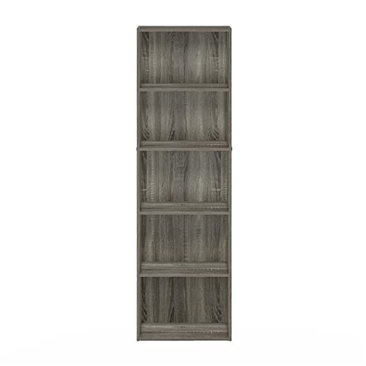 Furinno Luder Bookcase / Bookshelf / Storage Shelves, 5-Tier, French Oak