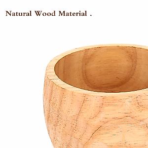 Mochiglory Wooden Cup Camping Cup Nordic Style Handmade Natural, Portable Wood Mug Drinking Cup for Coffee, Tea and Milk