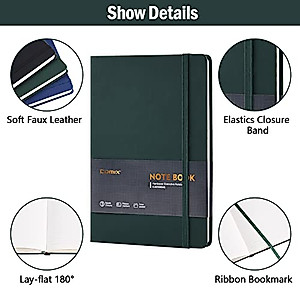 Comix Premium Lined Journal Notebooks - 160 Pages, 5.7 inches x 8 inches – Hardcover A5 Size, College Ruled, Pack of 4