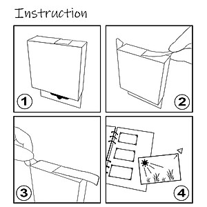 Photo Corners 3 Pack 1200 Pcs Clear Self-Adhesive Picture Mounting Corner Stickers for DIY Scrapbook, Album, Journal, 400 Pcs/Pack, 3 Pack.