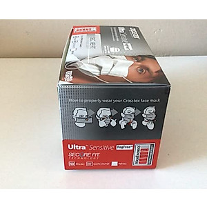 Blue Mask Crosstex International GCFCX Crosstex Fluid Resist Masks Anti-Fog 40/Bx