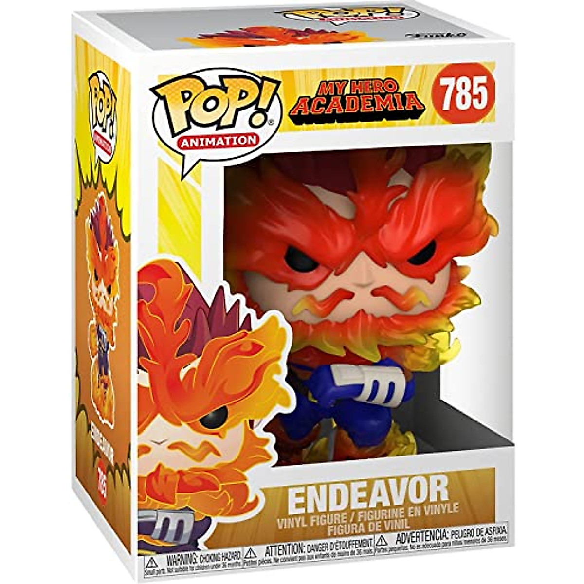 POP My Hero Acadamia - Endeavor Funko Vinyl Figure (Bundled with Compatible Box Protector Case), Multicolor, 3.75 inches